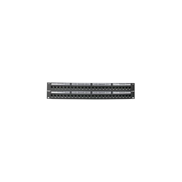 Leviton 48-PORT PANEL PRELOADED CAT 6A, 110-STYLE EXTREME FLAT W/ 6A586-U48 | Zoro